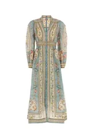Zimmermann Printed Linen Roselight Dress