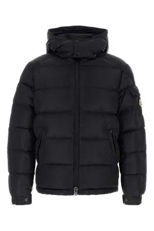 Moncler Navy Nylon Maya Down Jacket - Blue