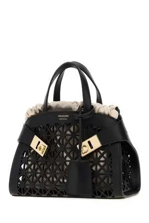 FERRAGAMO Salvatore Leather Mini Hug Handbag