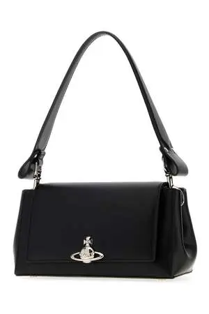 VIVIENNE WESTWOOD Synthetic Leather Medium Shoulder Bag - Black