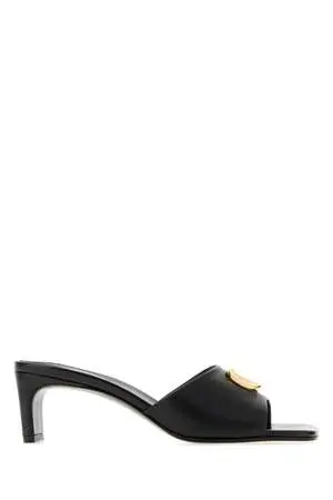 Gucci Nappa Leather Mules - Black