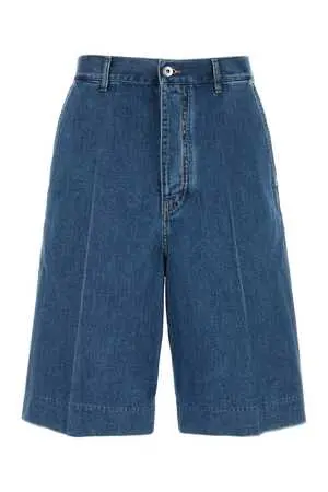 Bottega Veneta Denim Bermuda Shorts - Blue