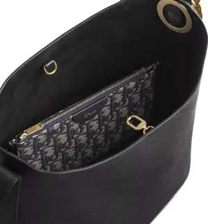 Dior Medium Medaillon Bucket Bag - Black