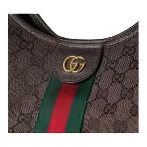 Gucci Giglio Large Tote Bag - Dark Brown