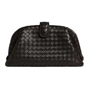 Bottega Veneta Small Lauren 1980 Clutch - Espresso
