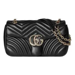 Gucci Gg Marmont Medium Shoulder Bag - Black