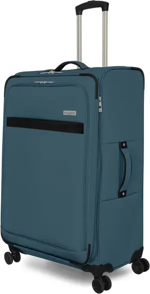 WALLYBAGS Stratford Softside 29" Large Checked Spinner Luggage - Teal