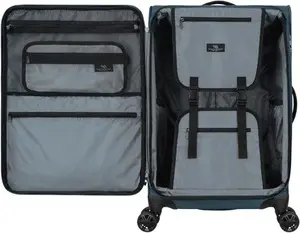 WALLYBAGS Stratford Softside 29" Large Checked Spinner Luggage - Teal