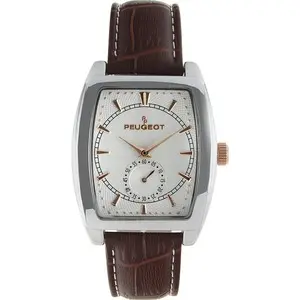 PEUGEOT Vintage Remote Sweep Leather Watch33mm