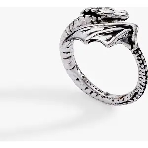 ALEX AND ANI House Of The Dragon Syrax Bypass Ring - Silver