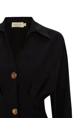 EXQUISE Alba Midi Shirt Dress