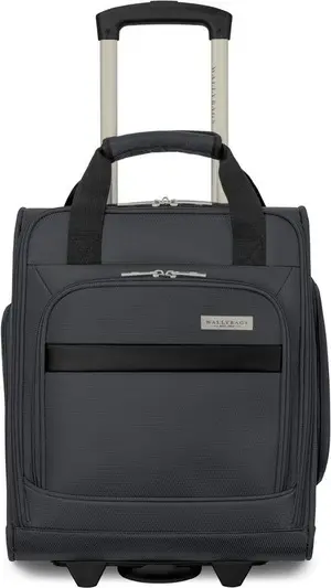 WALLYBAGS Stratford Softside 16" Underseat Carry On Luggage - Graphite