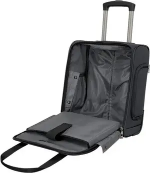 WALLYBAGS Stratford Softside 16" Underseat Carry On Luggage - Graphite