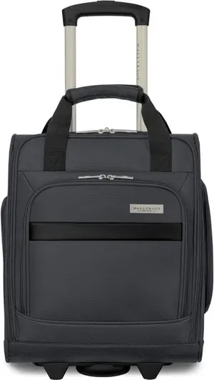 WALLYBAGS Stratford Softside 16" Underseat Carry On Luggage - Graphite