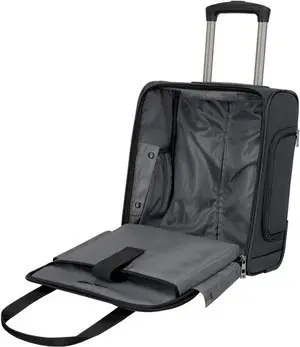WALLYBAGS Stratford Softside 16" Underseat Carry On Luggage - Graphite