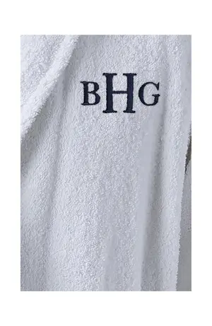 LANDS' END Full Length Turkish Terry Robe - White