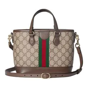 Gucci Ophidia Small Tote Bag - Beige/dark Brown