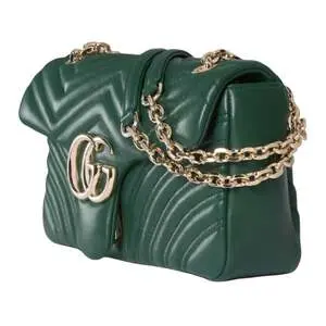 Gucci Gg Marmont Medium Shoulder Bag - Green