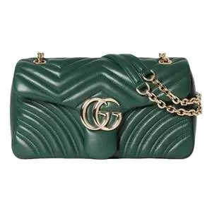 Gucci Gg Marmont Medium Shoulder Bag - Green
