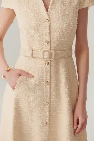 EXQUISE Savannah Midi Shirt Dress