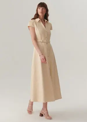 EXQUISE Savannah Midi Shirt Dress