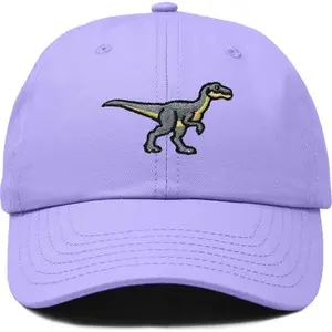 DALIX Velociraptor Dad Cap Lavender
