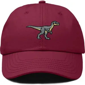 DALIX Velociraptor Dad Cap Maroon