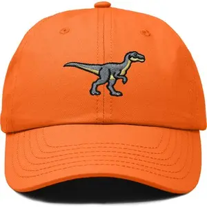 DALIX Velociraptor Dad Cap Orange