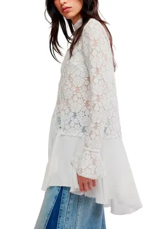 Free People First Crush Lace Tunic