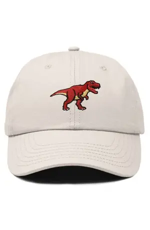 DALIX T Rex Dad Cap Beige