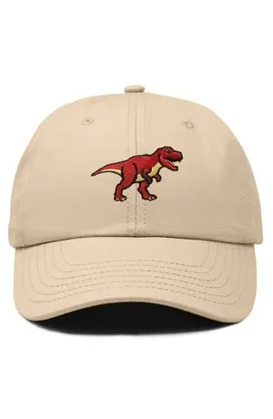 DALIX T Rex Dad Cap - Khaki