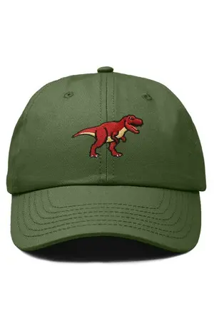 DALIX T Rex Dad Cap Olive