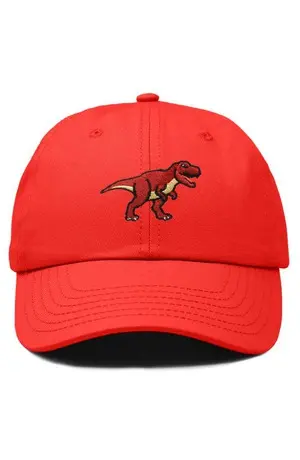 DALIX T Rex Dad Cap Red