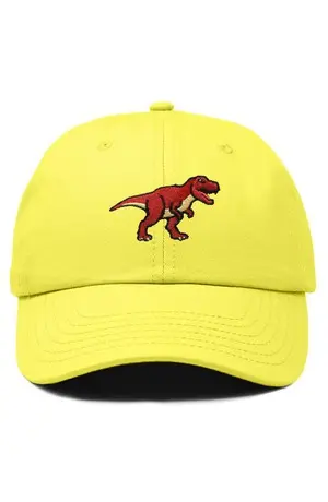 DALIX T Rex Dad Cap Yellow