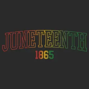 LOST GODS Juneteenth 1865 Retro Gradient Short Sleeve Graphic T-shirt