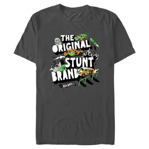 HOT WHEELS The Original Stunt Brand Short Sleeve Graphic T-shirt - Charcoal