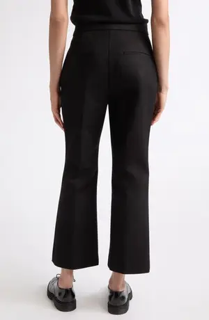 Partow Sullivan Creased Flare Cotton Twill Pants