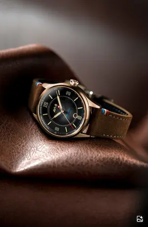 AVI-8 Flyboy Lafayette Automatic Limited Edition Leather Strap Watch