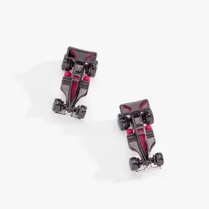 ALEX AND ANI Hot Wheels Racecar Stud Earrings - Silver
