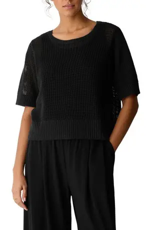 Eileen Fisher Waffle Knit Sweater