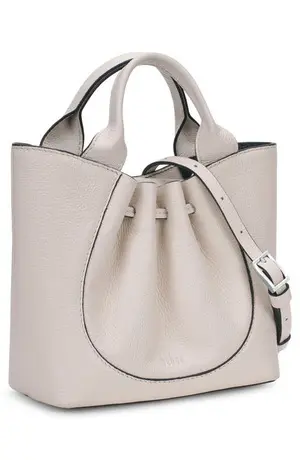 BEHNO Katrina Mini Leather Tote - Pumice