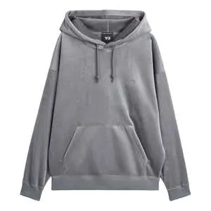 Adidas Y-3 Velvet Corduroy Hoodie - Grey Five