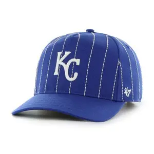 '47 47 Rawlings Kansas City Royals Pinstripe Hitch Adjustable Cap - Royal