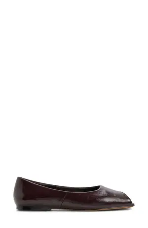Aldo Peep Toe Flat - Bordeaux