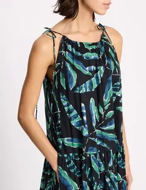 ALBARAY Painterly Palm Maxi Dress