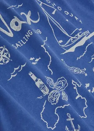 WAX LONDON Dean Printed Cotton T-shirt
