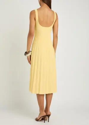 Staud Ellison Knit Midi Dress
