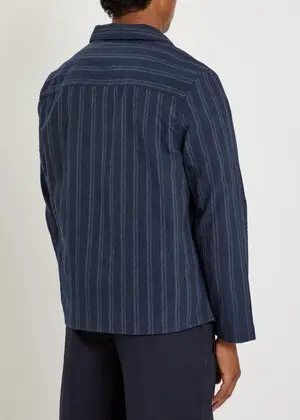 WAX LONDON Corey Striped Cotton-blend Shirt