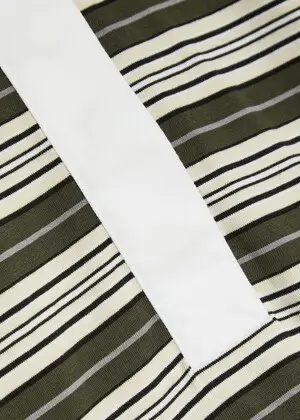 Rag & Bone Kelly Striped Cotton Polo Top