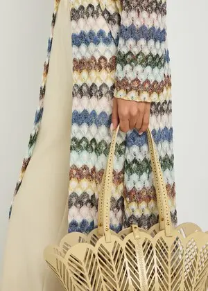 Missoni Chevron Metallic-knit Cardigan